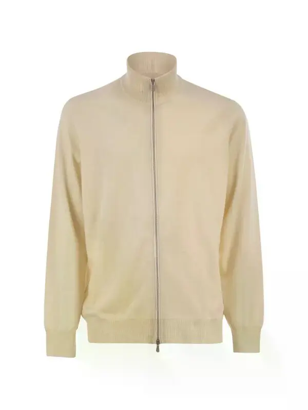 Brunello Cucinelli High-neck Cardigan - Neutrals