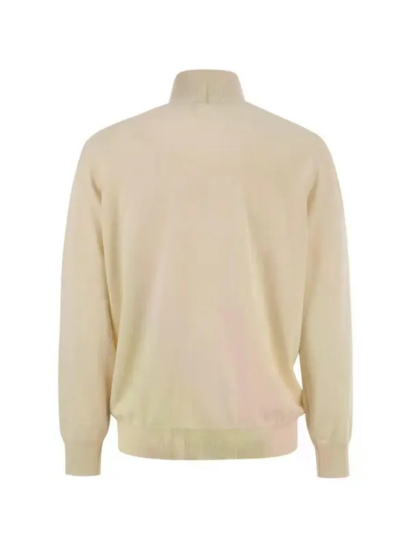 Brunello Cucinelli High-neck Cardigan - Neutrals