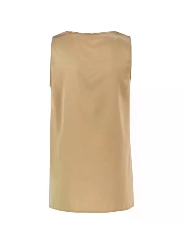 Antonelli Firenze Sleeveless Satin-finish Top