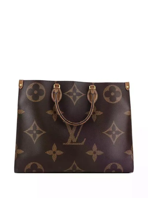 LOUIS VUITTON Giant Monogram Reverse Onthego Gm Tote Bag - Brown