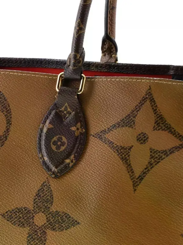 LOUIS VUITTON Giant Monogram Reverse Onthego Gm Tote Bag - Brown