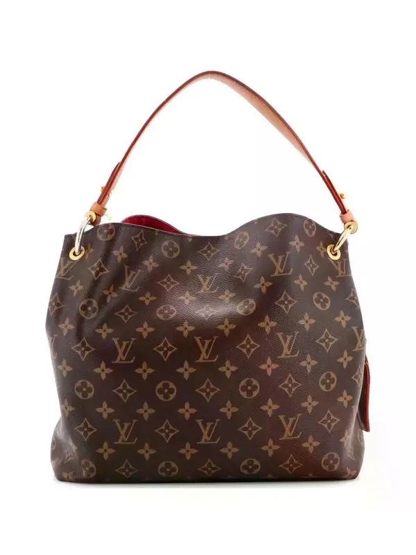 LOUIS VUITTON Monogram Canvas Pm Hobo Bag - Brown