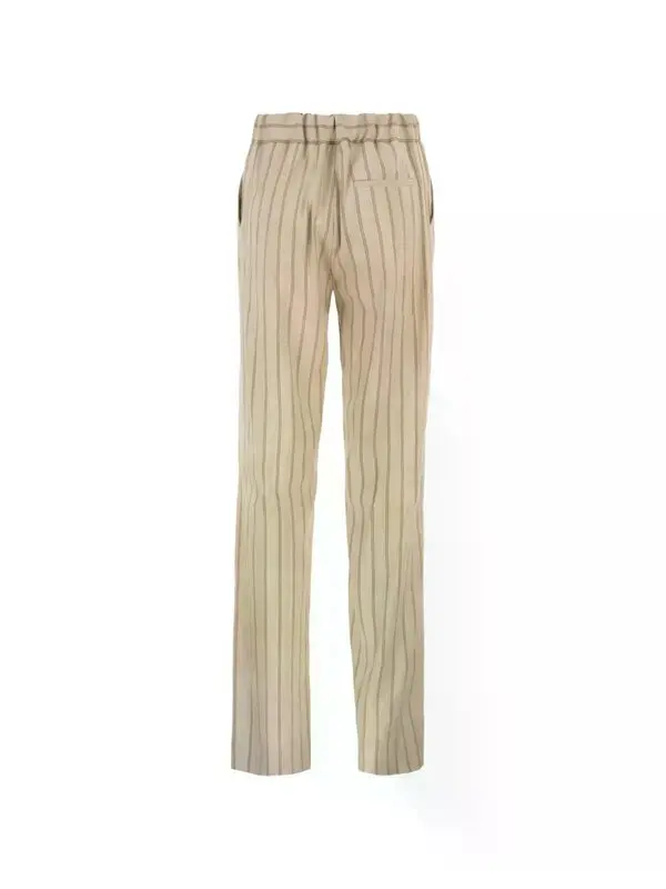 Antonelli Firenze Pinstriped Slim-fit Trousers