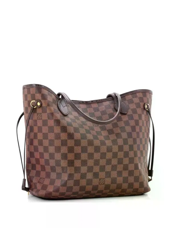 LOUIS VUITTON Damier Neverfull Mm Tote Bag - Brown