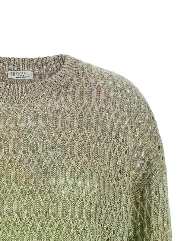 Brunello Cucinelli Openwork Knit Sweater