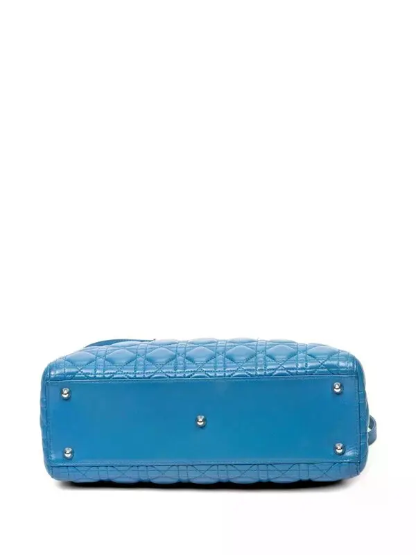 Dior Cannage Lady Tote Bag - Blue
