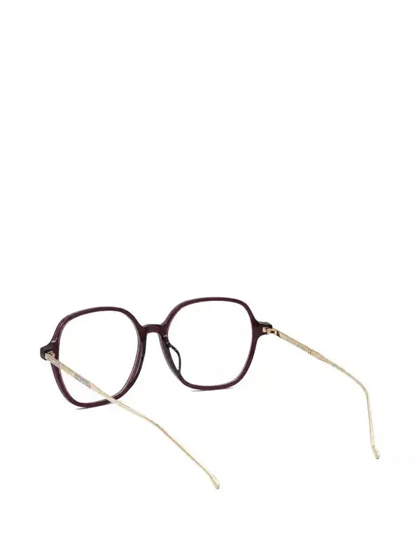 JIMMY CHOO Logo-detail Glasses - Brown
