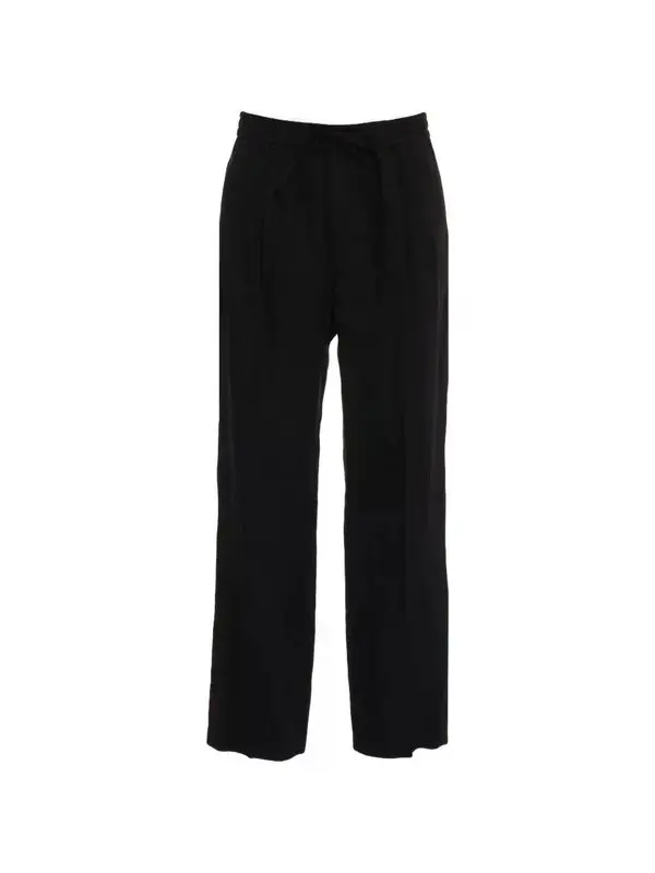 AMARANTO Drawstring-waist Pleated Trousers