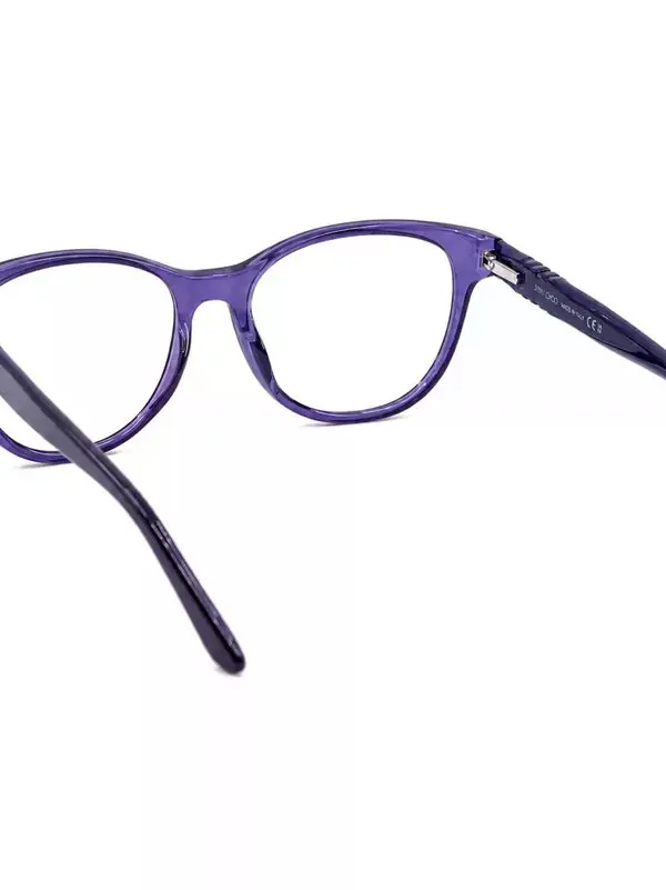 JIMMY CHOO Square-frame Glasses With Logo Plaque