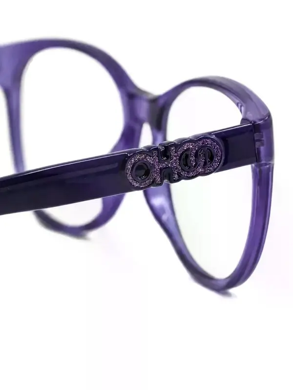 JIMMY CHOO Square-frame Glasses With Logo Plaque