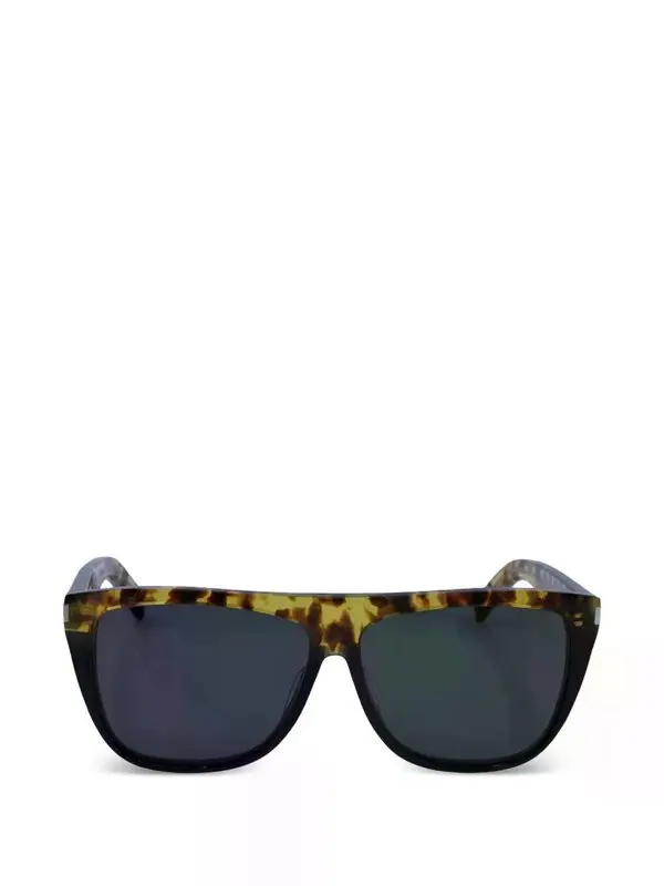 Saint Laurent Tortoiseshell-effect Sunglasses - Black