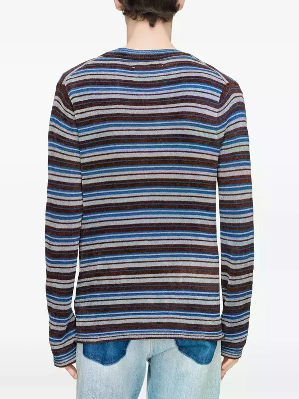 MAISON MARGIELA Striped Wool Cardigan