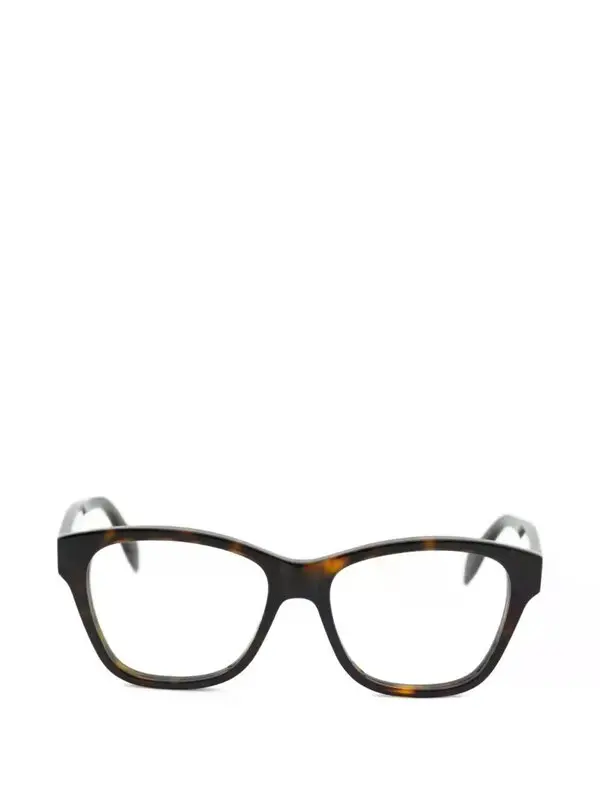 Alexander McQueen Square-frame Glasses - Brown