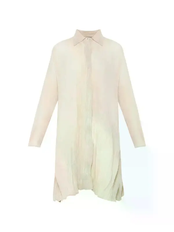 GONGDID DESIGN Crinkled-effect Mini Shirt Dress