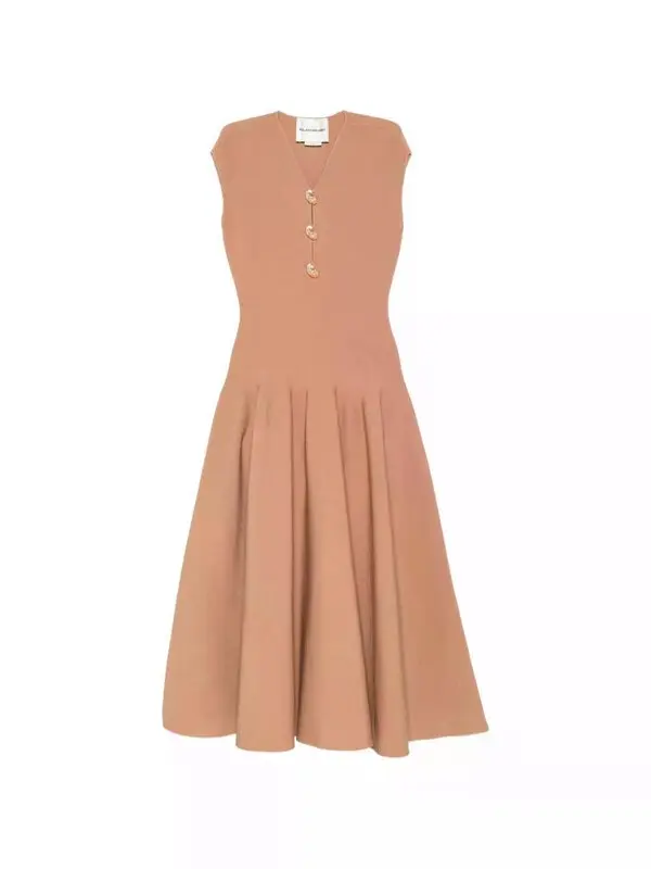 Roland Mouret Embellished Flared Midi Dress