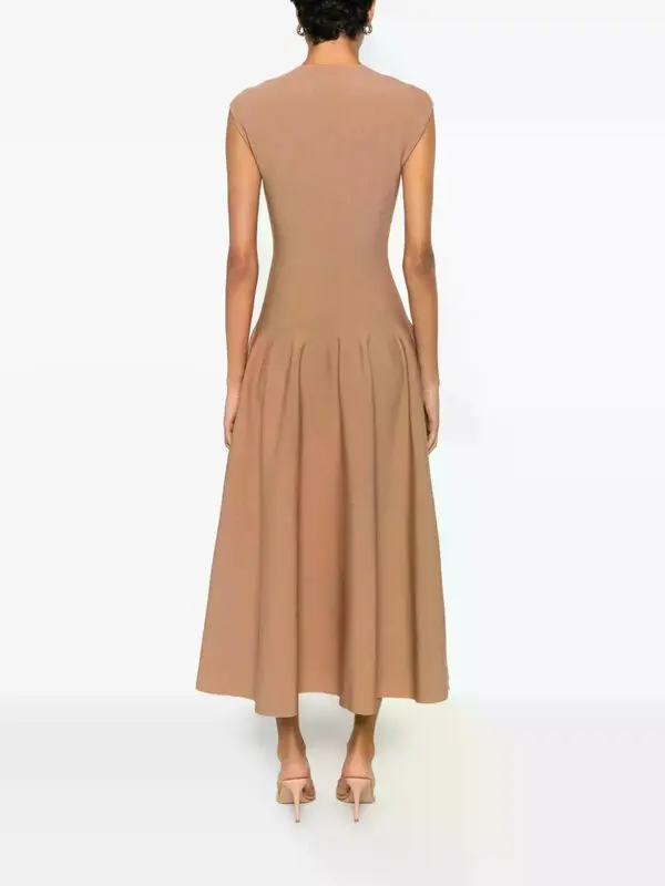 Roland Mouret Embellished Flared Midi Dress