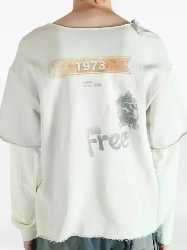 SAITOS Graphic-print Layered T-shirt