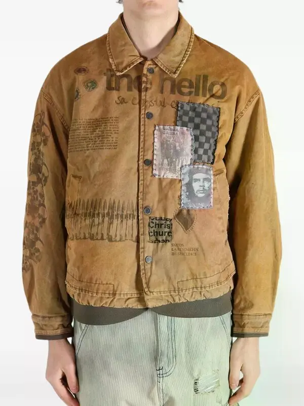 SAITOS Patch-detail Button-down Jacket
