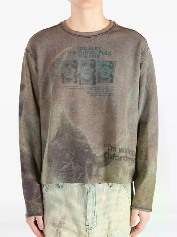 SAITOS Graphic-print Long-sleeve T-shirt