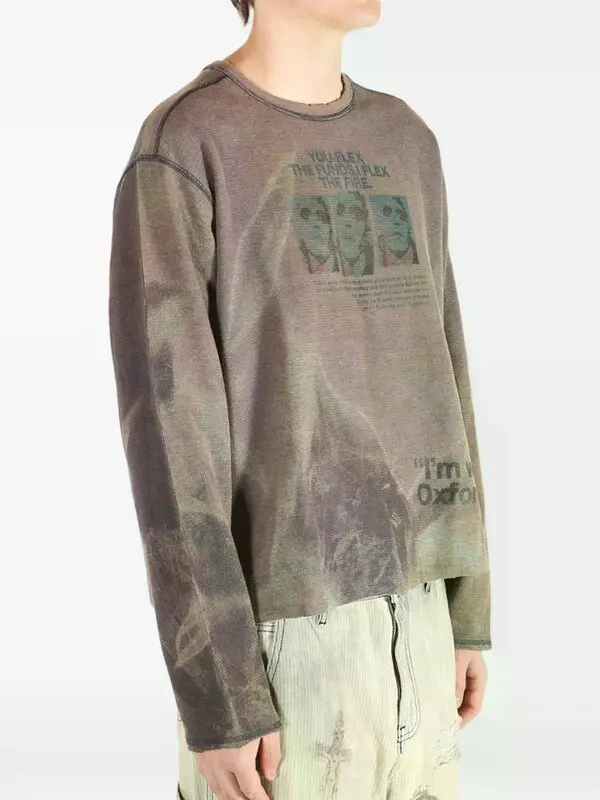 SAITOS Graphic-print Long-sleeve T-shirt