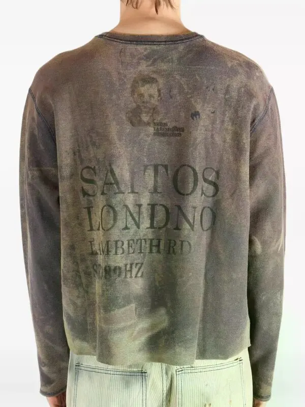 SAITOS Graphic-print Long-sleeve T-shirt
