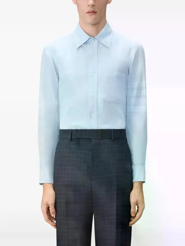 Thom Browne 4-bar Linen Shirt