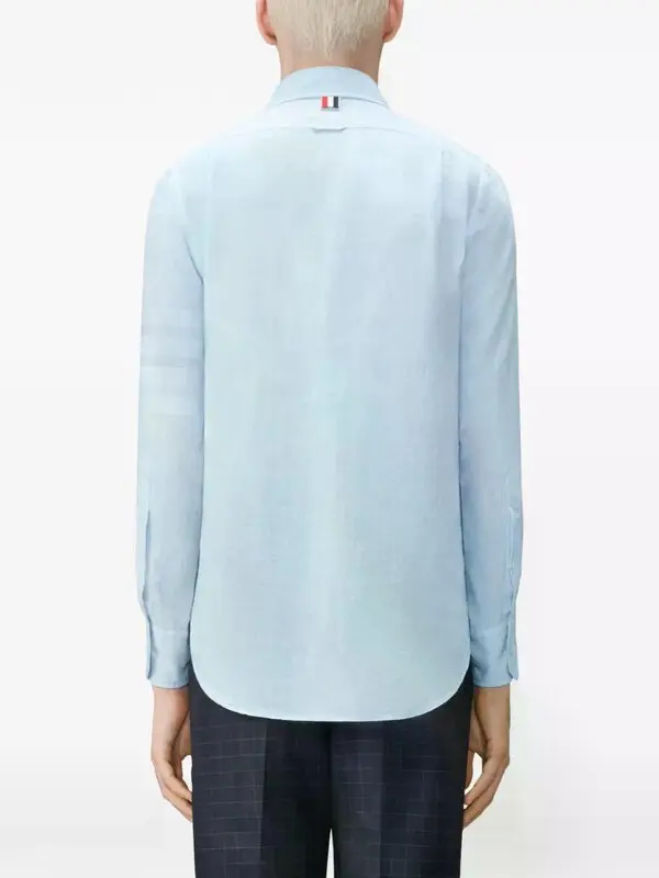 Thom Browne 4-bar Linen Shirt