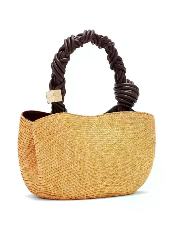 GANNI Braided-handle Tote Bag