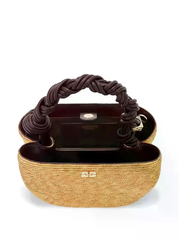 GANNI Braided-handle Tote Bag