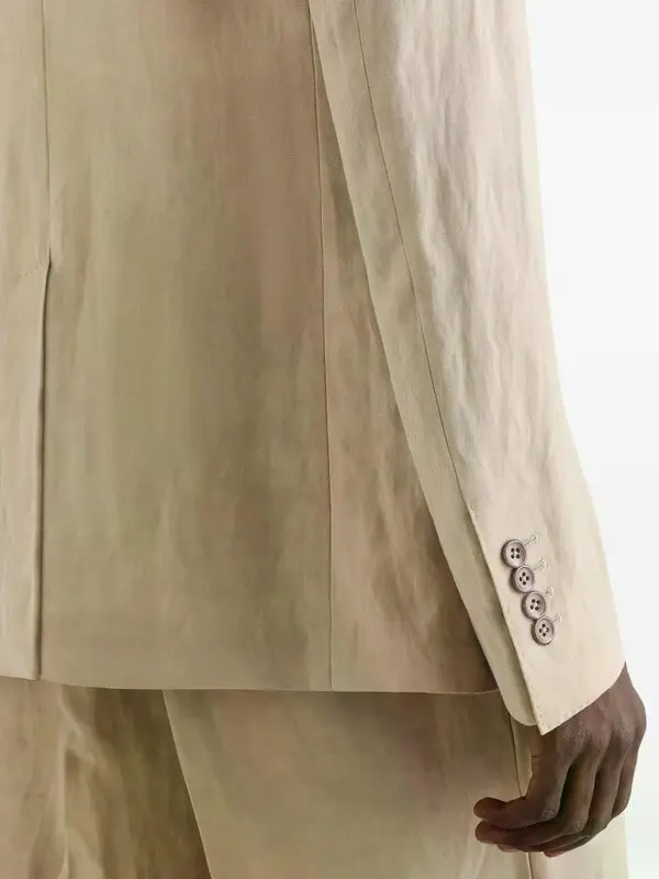 Dolce & Gabbana Martini Light Single-breasted Linen Jacket - Neutrals