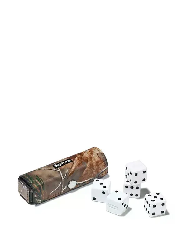 Supreme Leather Dice Set - Brown