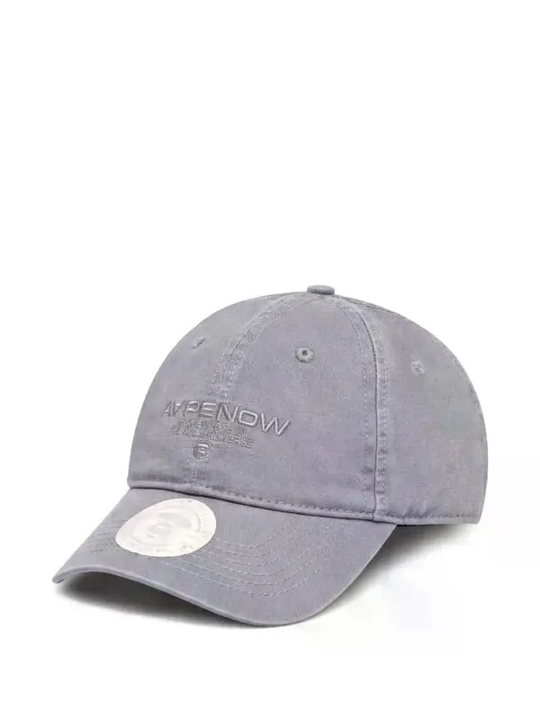AAPE BY *A BATHING APE Embroidered Logo Baseball Cap - Grey