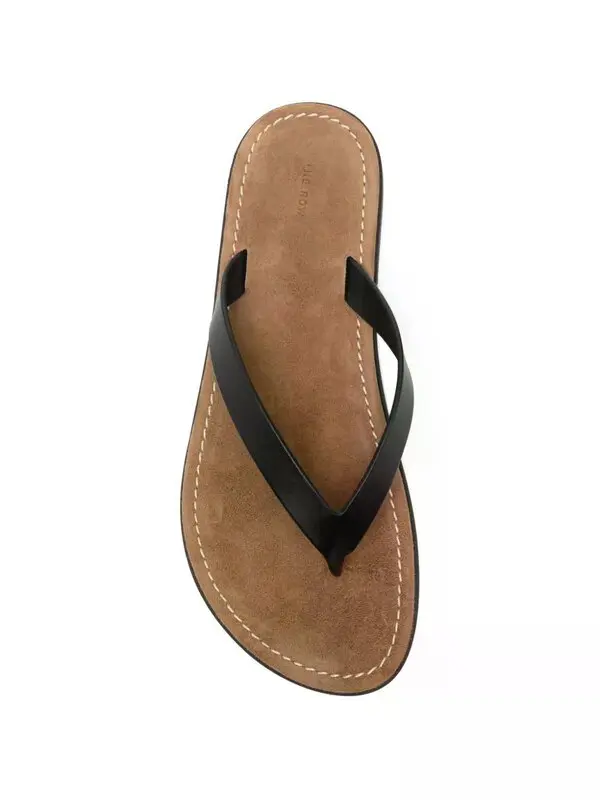 THE ROW Leather Thong-strap Flat Sandals