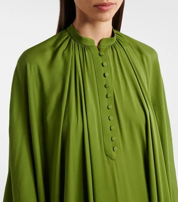 TOM FORD Draped Silk Georgette Kaftan