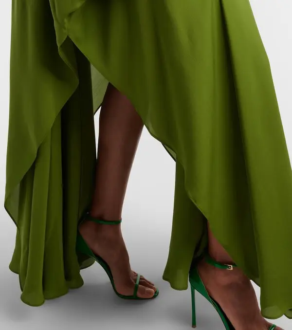 TOM FORD Draped Silk Georgette Kaftan