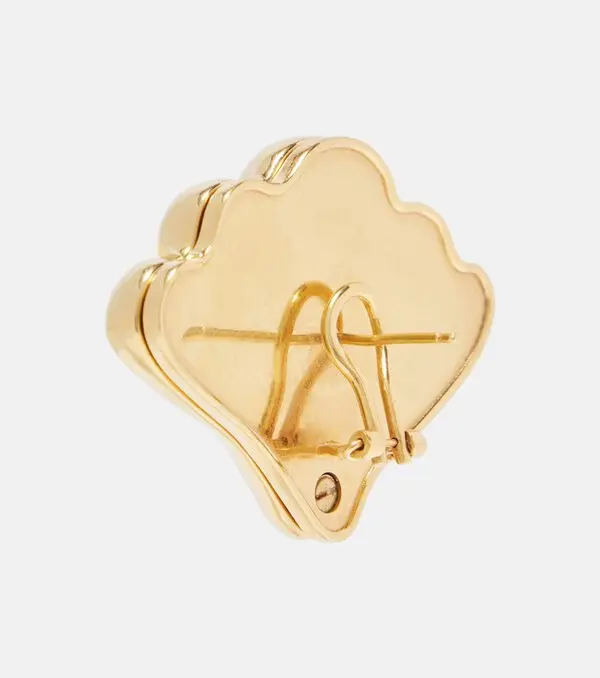 Chloé Shell Stud Earrings - Gold