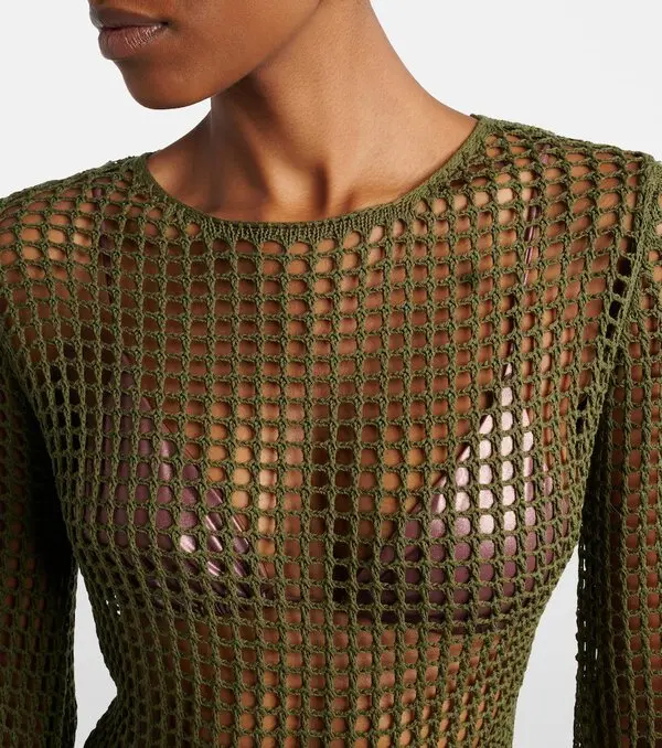 BANANHOT Serena Open-knit Minidress
