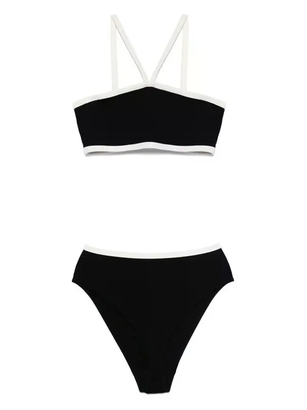 Lisa Marie Fernandez Lmf Crepe Bikini - Black
