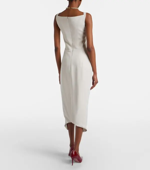 VIVIENNE WESTWOOD Panther Draped Ruched Midi Dress