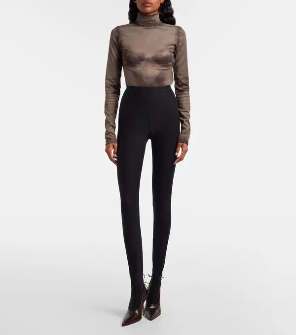 MAISON MARGIELA High-rise Tights