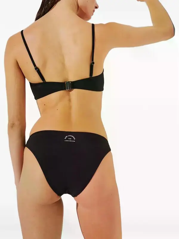 Karl Lagerfeld Logo Print Bikini
