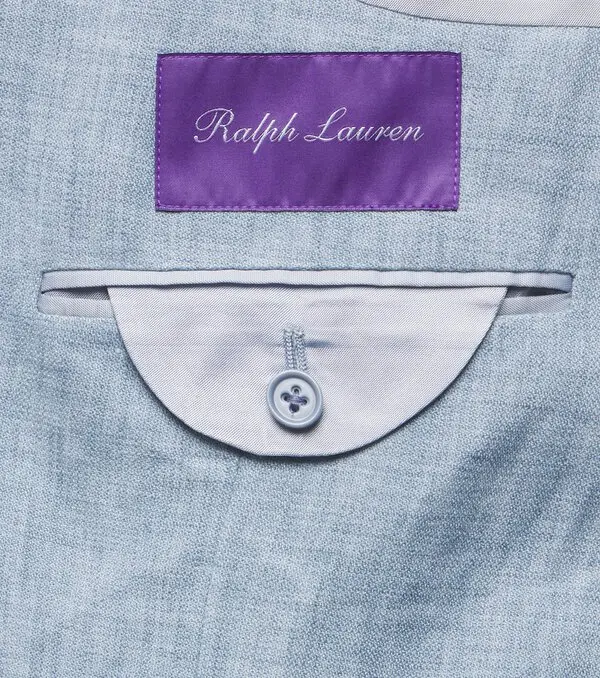 Ralph Lauren Purple Label Glen Linen-blend Blazer