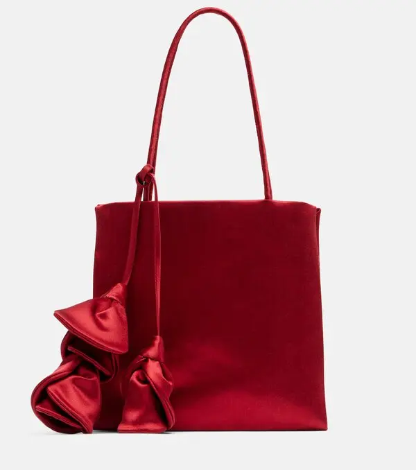 Magda Butrym Julia Satin Shoulder Bag - Red