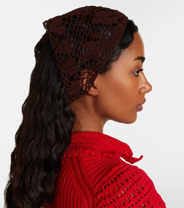 Magda Butrym Crochet Cotton Headwrap