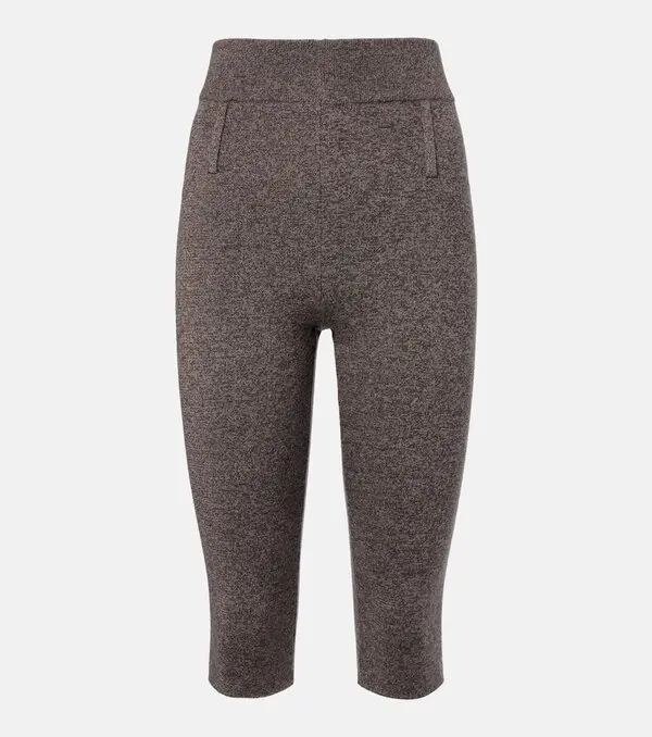 Magda Butrym Wool Capri Pants - Brown