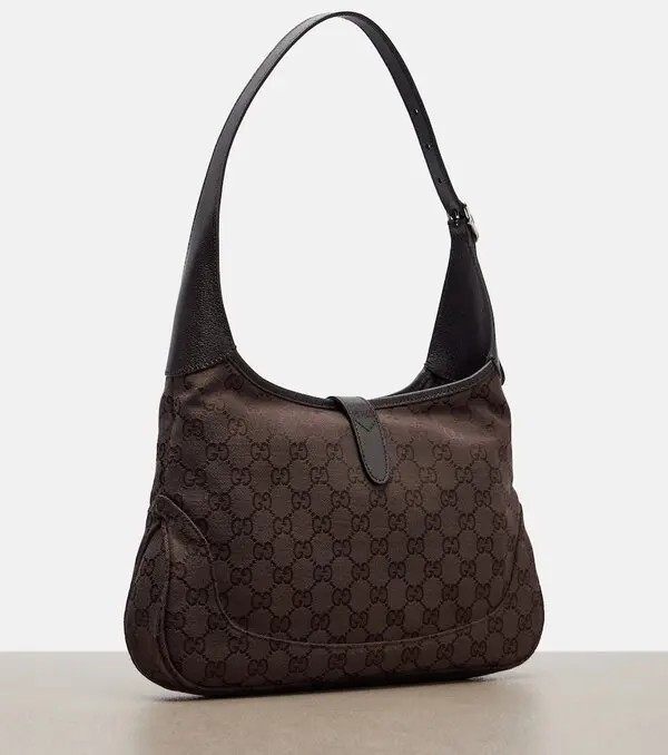 Gucci Jackie 1961 Medium Canvas Shoulder Bag