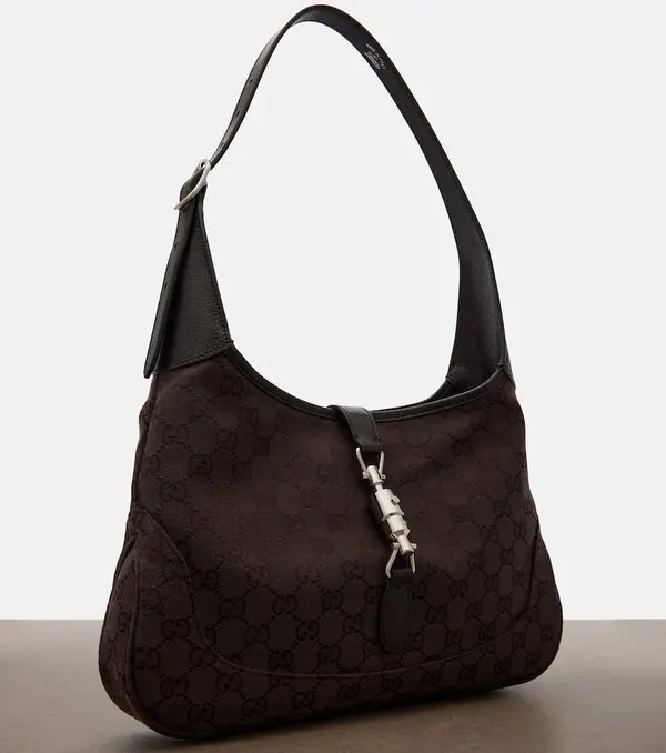 Gucci Jackie 1961 Medium Canvas Shoulder Bag