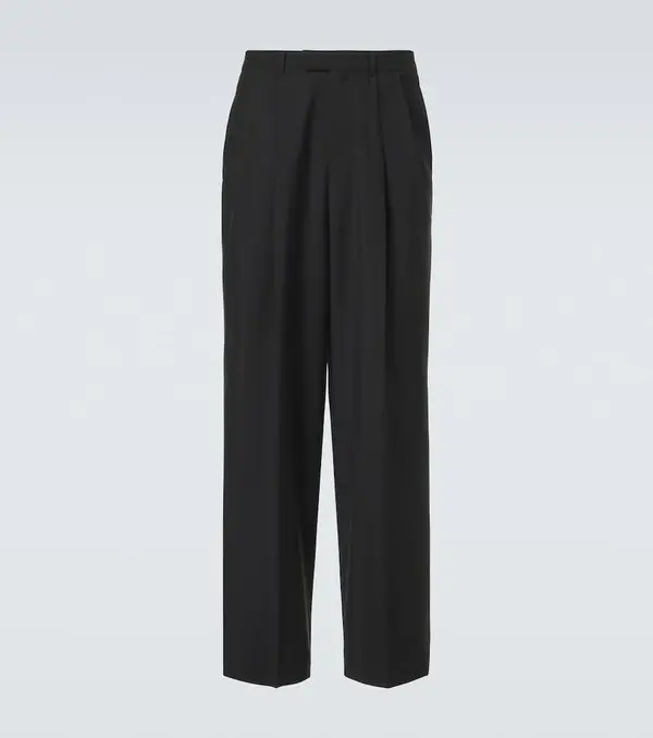 Givenchy Wool And Mohair Straight Pants - Black