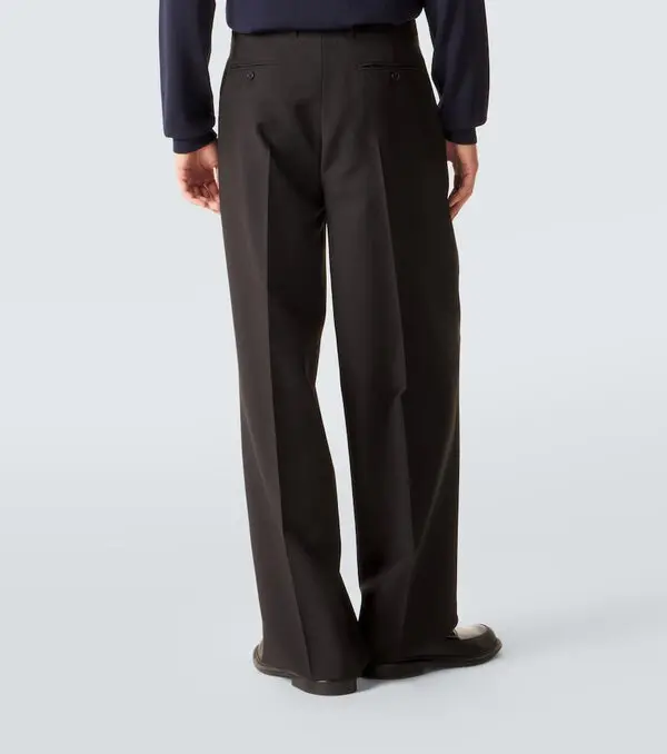 Givenchy Wool And Mohair Straight Leg Pants