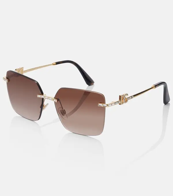 Dolce & Gabbana Embellished Square Frame Sunglasses